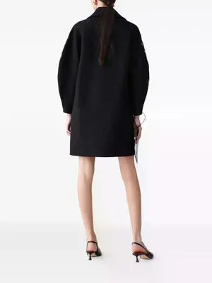 Carolina Herrera Chrysanthemum-embroidered Cocoon Coat