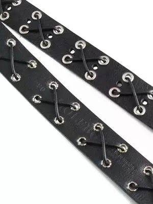 MOLEBO Eyelet Leather Belt