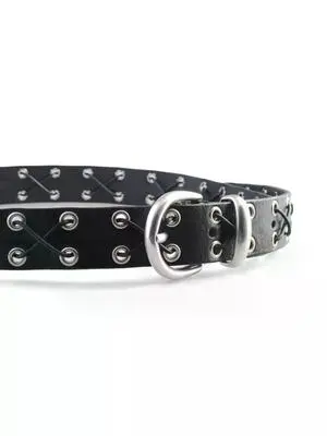 MOLEBO Eyelet Leather Belt
