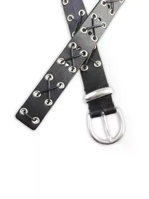 MOLEBO Eyelet Leather Belt