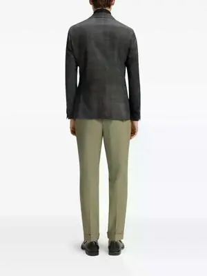 BOSS Buttoned Check Suit Jacket