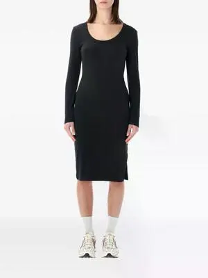 Nike Long-sleeved Midi Dress - Black