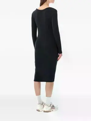 Nike Long-sleeved Midi Dress - Black