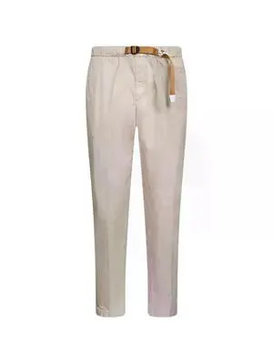 WHITE SAND Belted Trousers