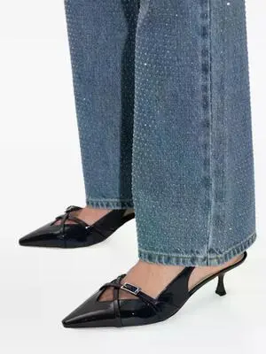 STUART WEITZMAN Georgie Slingback Heeled Pumps - Blue