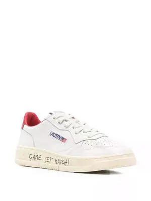 AUTRY Leather Sneakers With Heel Detail