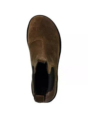 Fly London Platform Heeled Chelsea Boots - Brown