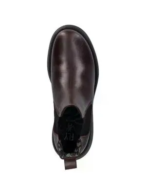 Fly London Pull-on Style Chelsea Boots - Red