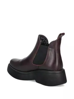 Fly London Pull-on Style Chelsea Boots - Red