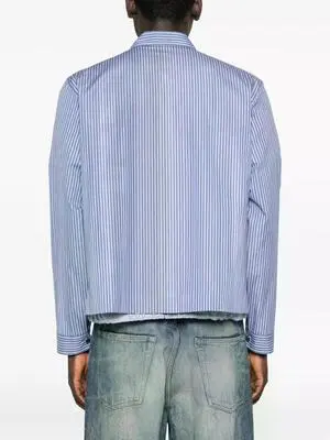 Sacai Striped Long Sleeve Overshirt