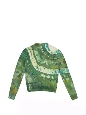 Amiri Ma Tie Dye Cashmere Crewneck Sweatshirt