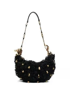 Chloé Chain Horse Shearling Shoulder Bag