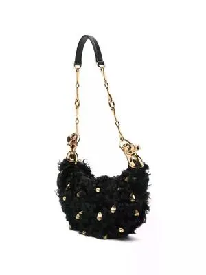 Chloé Chain Horse Shearling Shoulder Bag
