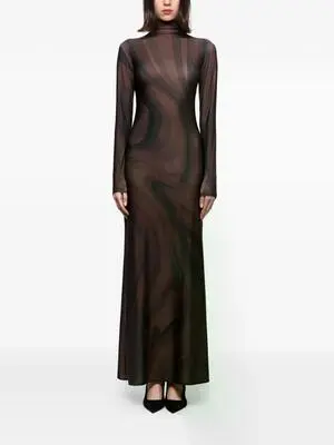 ATU BODY COUTURE Printed Maxi Dress