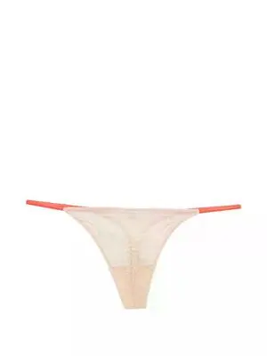 Patrizia Pepe Lace Thong - Neutrals