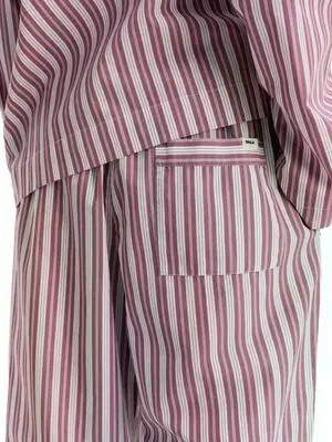 TEKLA Striped Pajama Trousers - Red