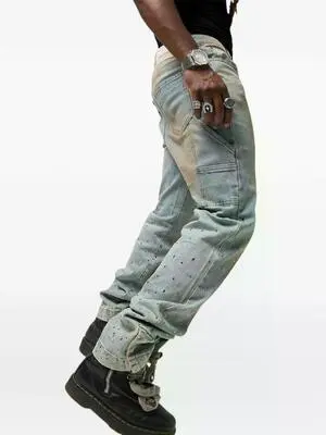 DUAA Rhinestone-embellished Jeans