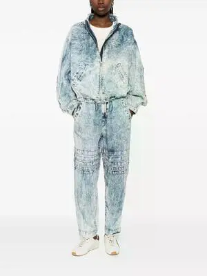 MARANT ETOILE Elasticated-waistband Tapered Jeans - Blue