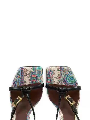 Etro 90mm Leather High-heeled Sandals