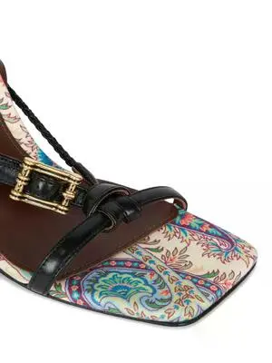 Etro 90mm Leather High-heeled Sandals