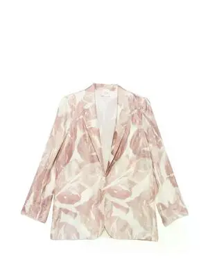 ALYSI Floral Single-breasted Jacket - Pink