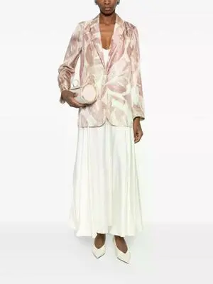 ALYSI Floral Single-breasted Jacket - Pink