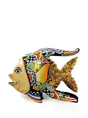 TOMS DRAG Large Oscar Fish Ornament - Gold