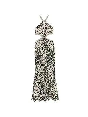 PatBO Floral Cut-out Maxi Dress