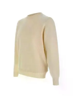 FILIPPO DE LAURENTIIS Crew-neck Ribbed Sweater - Neutrals