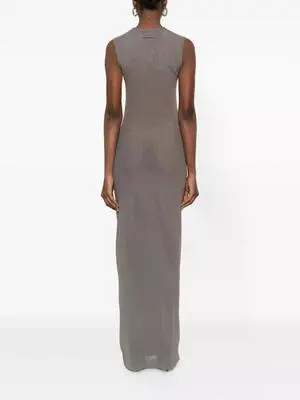 JEAN PAUL GAULTIER Gathered Sleeveless Maxi Dress - Green