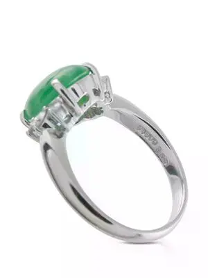 LB EXCLUSIVE Diamond And Jade Ring
