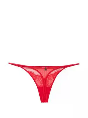 Patrizia Pepe Lace Thong - Red