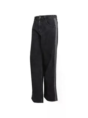 Adidas Black Wash Bottoms For Men