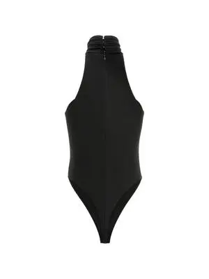 Elisabetta Franchi Bodysuit With Jewel Detail - Black