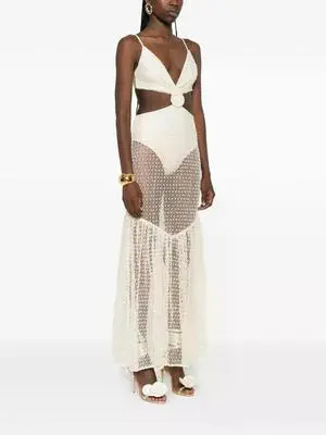 PatBO Cutout Embellished Maxi Dress