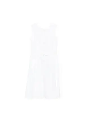 Patou Buttoned Midi Dress - White