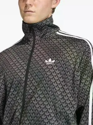 Adidas Patterned Zip Sweatshirt - Grey