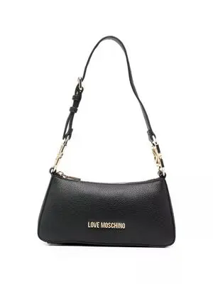 Moschino Logo-lettering Shoulder Bag - Black