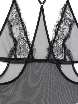 Patrizia Pepe Lace Bodysuit - Black