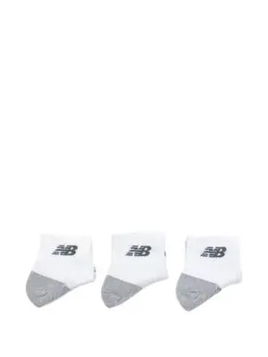 NEW BALANCE Logo Ankle Socks - White