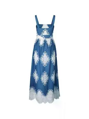 Borgo De Nor Nina Lace Belted Maxi Dress