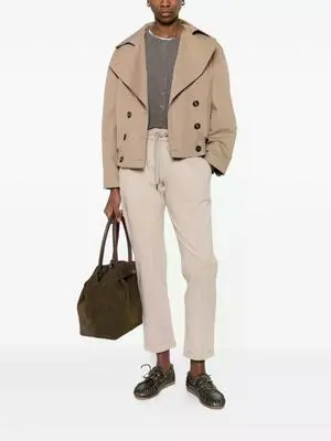 Brunello Cucinelli Drawstring Trousers - Neutrals