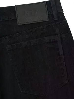 RtA Bryant Flocked Skinny Jeans - Black