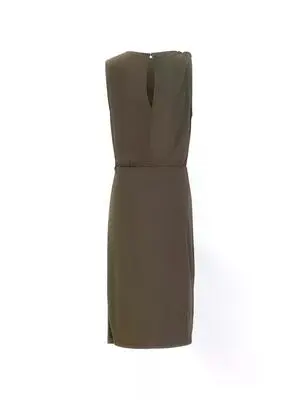 Liu Jo Slit Draped Midi Dress