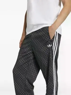 Adidas Firebird Logo-print Stripe Track Pants - Grey