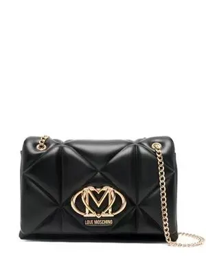 Moschino Gold Tone Shoulder Bags