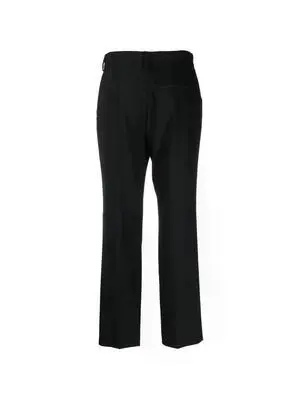 KRIZIA Cropped Wool-silk Blend Tailored Trousers