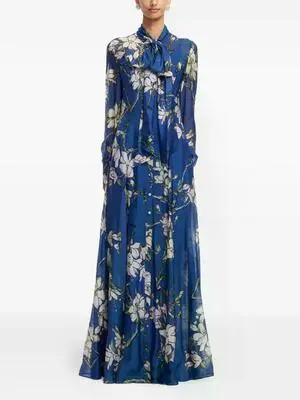 LEO LIN Katrina Floral Bow Maxi Dress