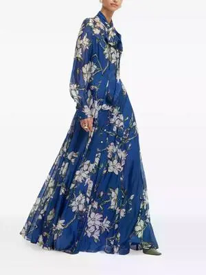 LEO LIN Katrina Floral Bow Maxi Dress