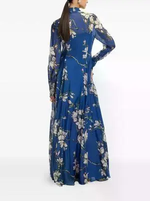 LEO LIN Katrina Floral Bow Maxi Dress